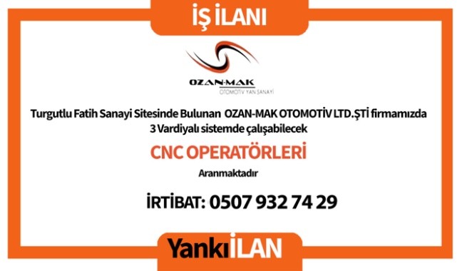 İş İlanı - Turgutlu Yankı