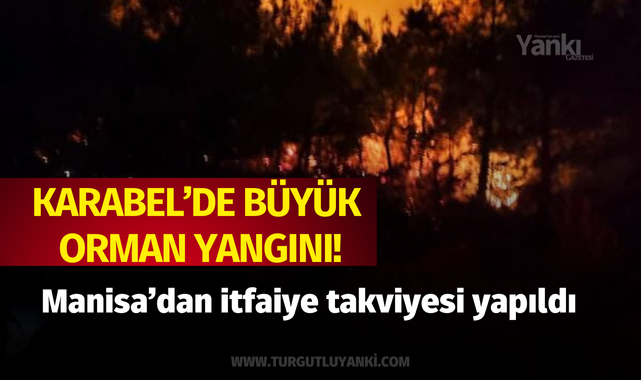 Karabel'de büyük orman yangını! - Turgutlu Yankı