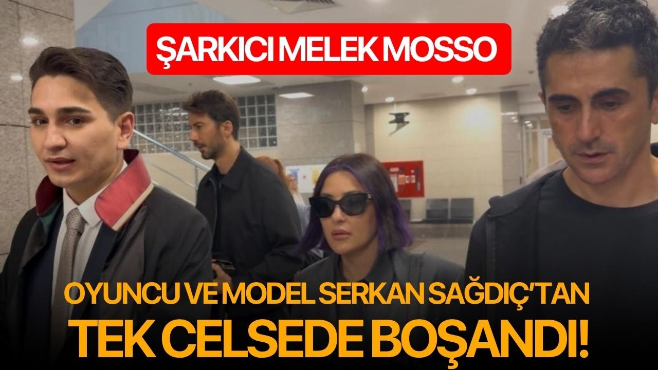 Şarkıcı Melek Mosso oyuncu ve model Serkan Sağdıç’tan tek celsede ...